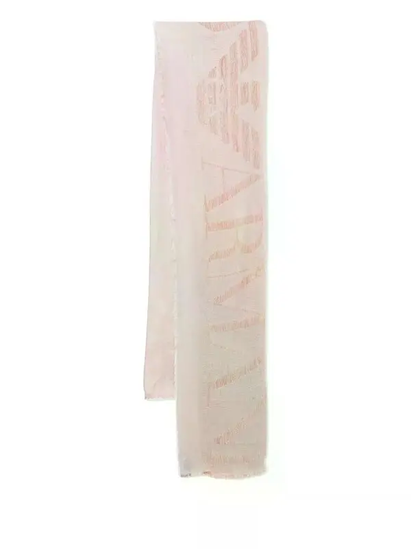 Emporio Armani Logo Scarf - Pink