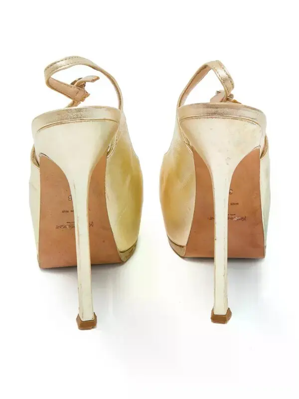 Saint Laurent Leather Slingback Pumps