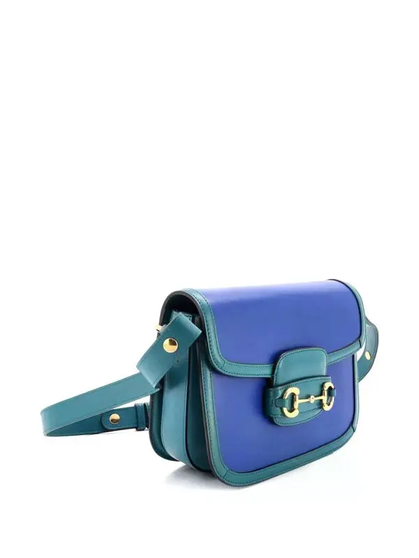 Gucci Horsebit 1955 Small Shoulder Bag - Blue