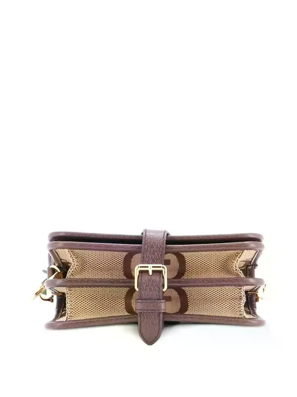 Gucci Buckle Messenger Bag Jumbo Gg Canvas