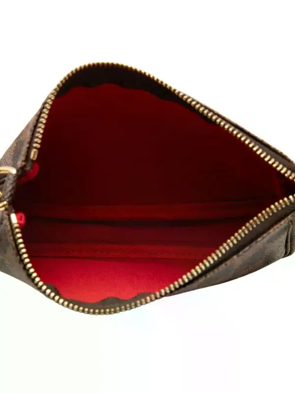 LOUIS VUITTON 2012 Damier Ebene Mini Pochette Accessoires - Brown