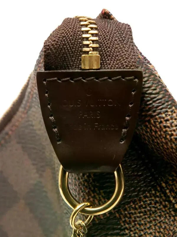 LOUIS VUITTON 2012 Damier Ebene Mini Pochette Accessoires - Brown