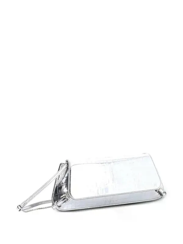 Givenchy Voyou East West Clutch Bag In Crocodile Embossed Leather