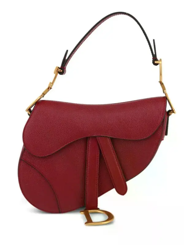 Dior Mini Saddle Handbag - Red
