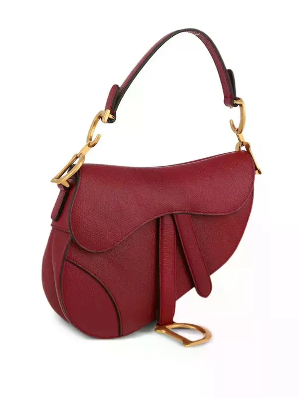 Dior Mini Saddle Handbag - Red