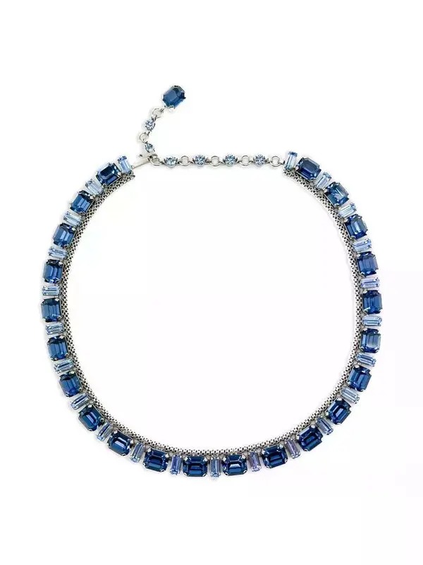 JENNIFER GIBSON JEWELLERY 1950s Riviere Necklace - Silver