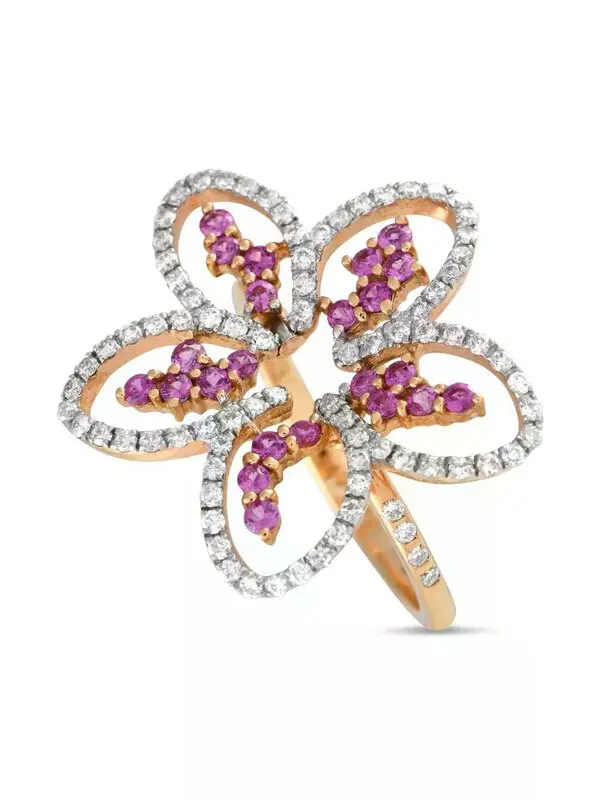 CASATO 18k Yellow Diamond, And Sapphire Ring - Gold