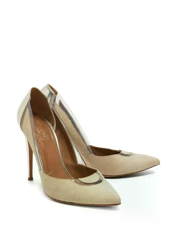 AQUAZZURA Suede High Stiletto Heel Pumps