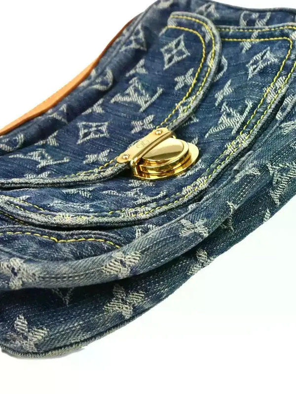 LOUIS VUITTON 2007 Monogram Denim Belt Bag - Blue