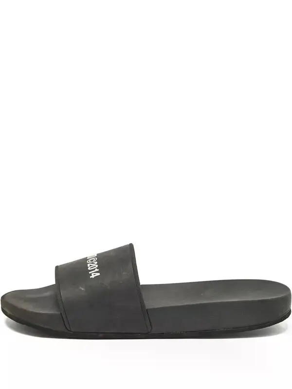Axel Arigato Logo-print Slides - Black