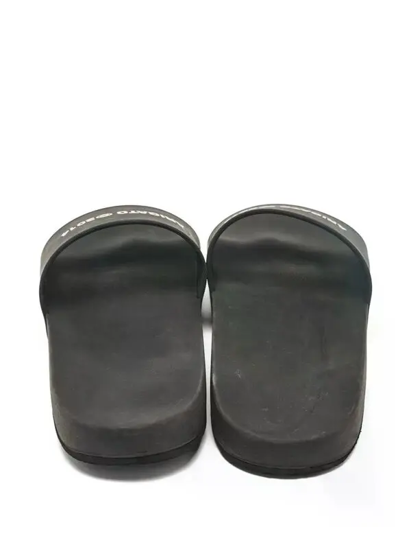 Axel Arigato Logo-print Slides - Black