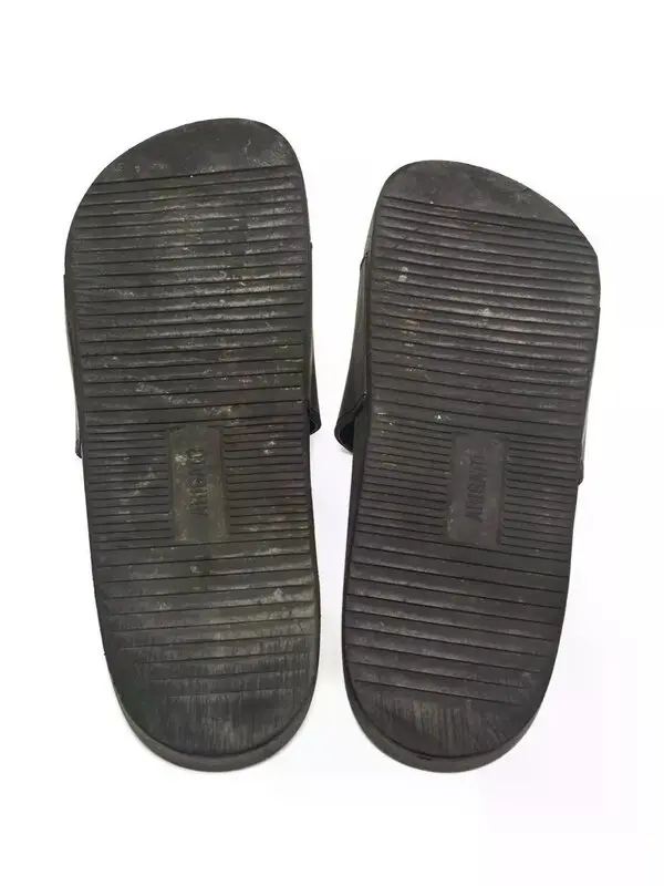 Axel Arigato Logo-print Slides - Black