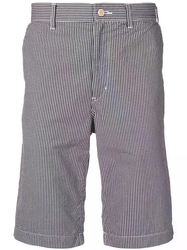 Comme Des Garçons Gingham Checked Tailored Shorts