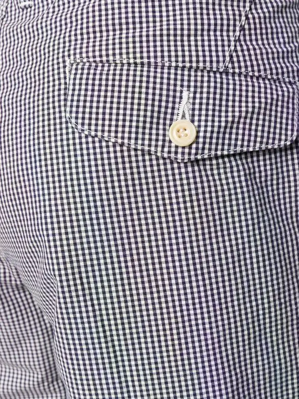 Comme Des Garçons Gingham Checked Tailored Shorts