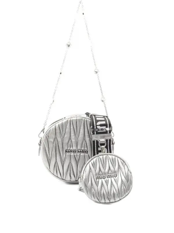 Miu Miu 2010s Matelassé-effect Shoulder Bag