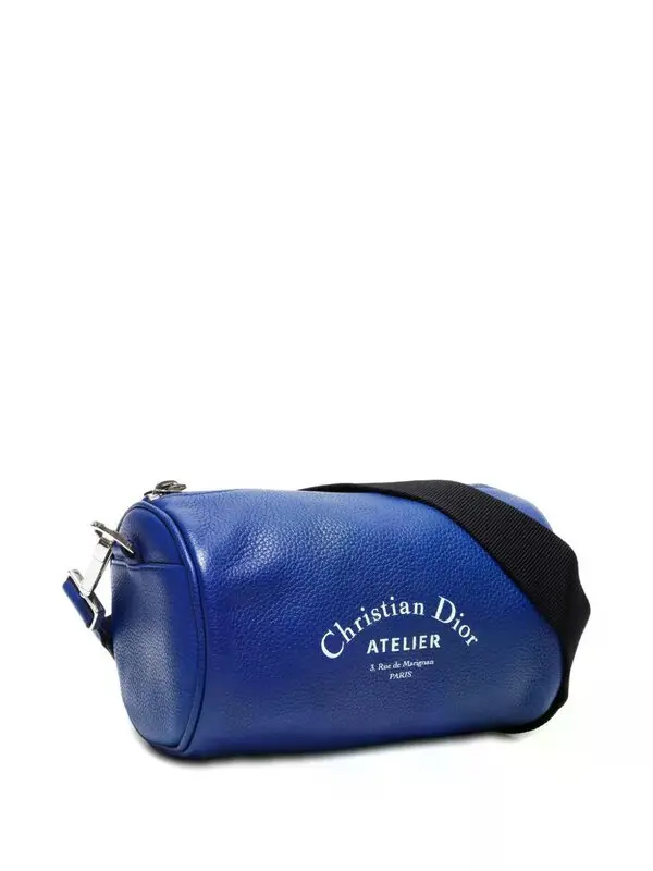 Dior Cylindrical Leather Crossbody Bag - Blue