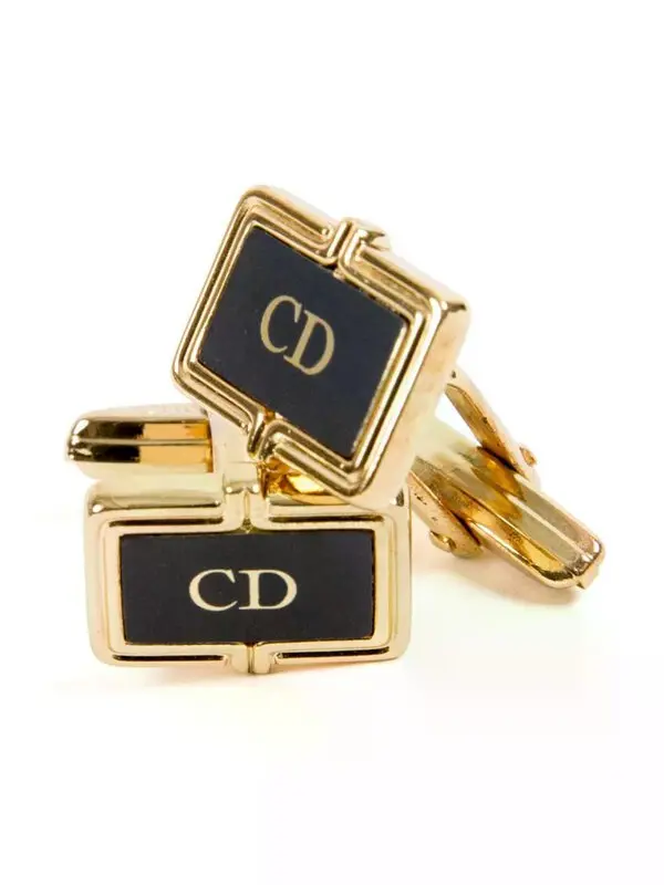 Dior 1990s Cd-logo Cufflinks