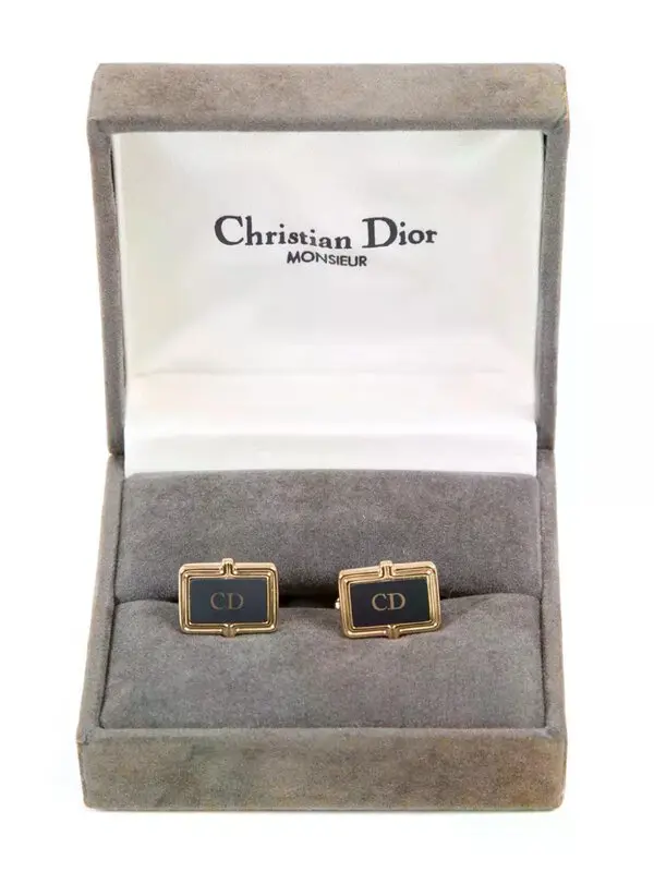 Dior 1990s Cd-logo Cufflinks