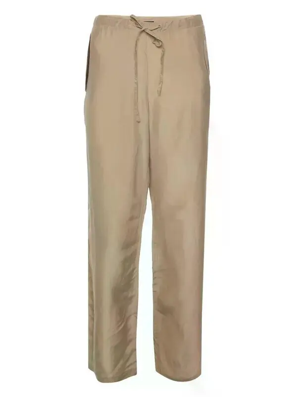 Fendi Silk Drawstring Trousers