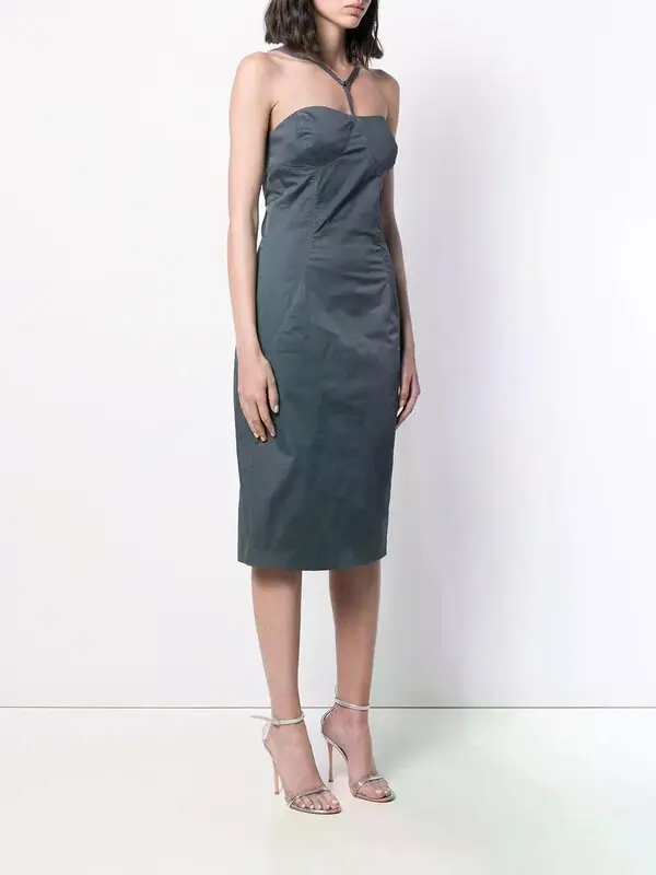 Versace Bustier Style Midi Dress