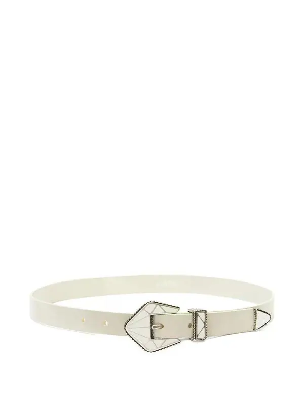 Isabel Marant Étoile Coraline Geometric-buckle Belt - Neutrals