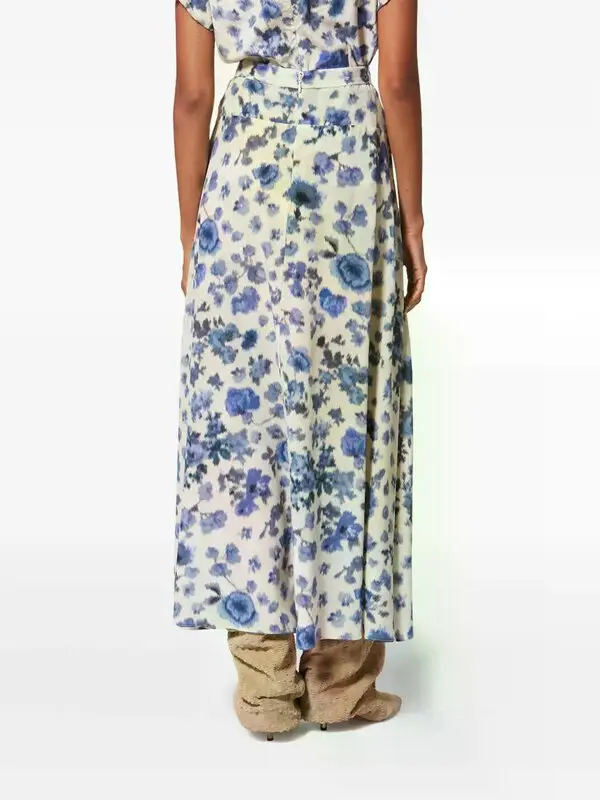 Isabel Marant Étoile Sakura Floral-print Maxi Skirt - Neutrals