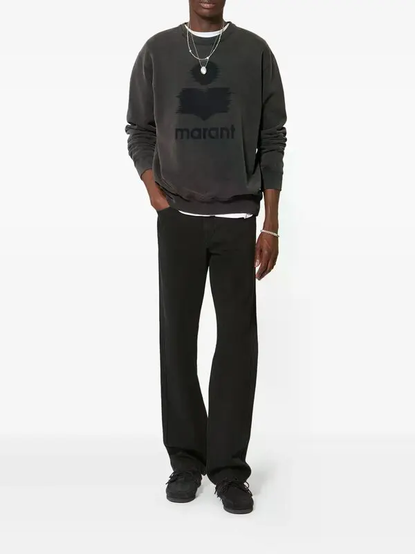 MARANT Mikoy Logo-print Sweatshirt - Grey