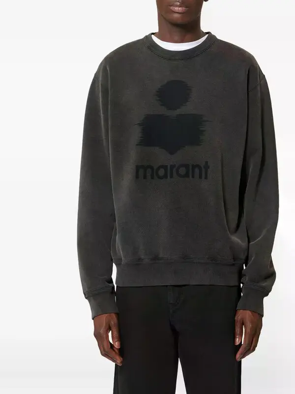 MARANT Mikoy Logo-print Sweatshirt - Grey