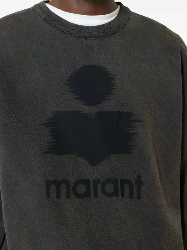 MARANT Mikoy Logo-print Sweatshirt - Grey
