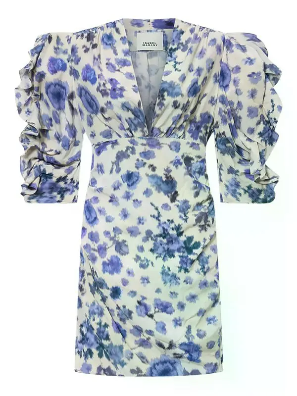 Isabel Marant Étoile X Doris Ruffled Dress - Neutrals