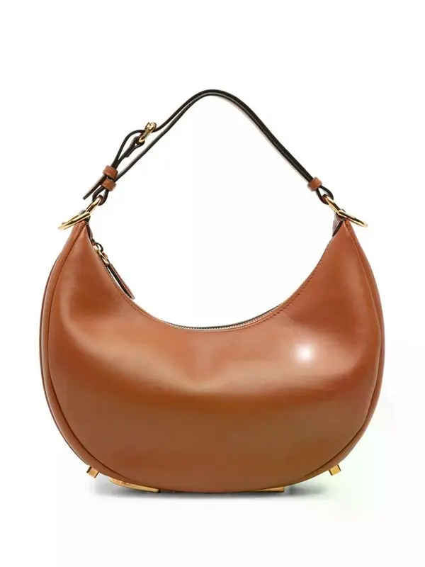Fendi Small Leather Graphy Hobo Bag