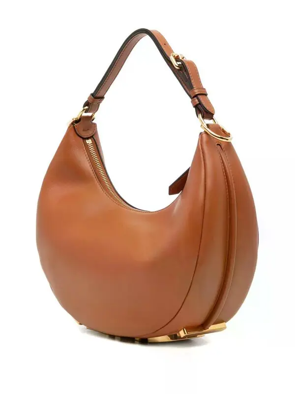 Fendi Small Leather Graphy Hobo Bag