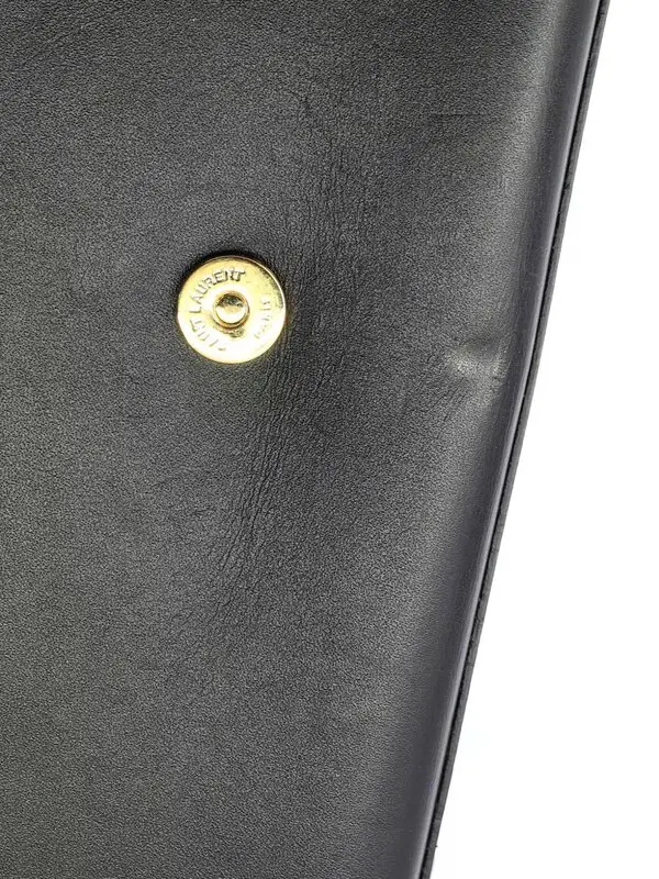 Saint Laurent Classic Monogram Tassel Leather Long Clutch Bag