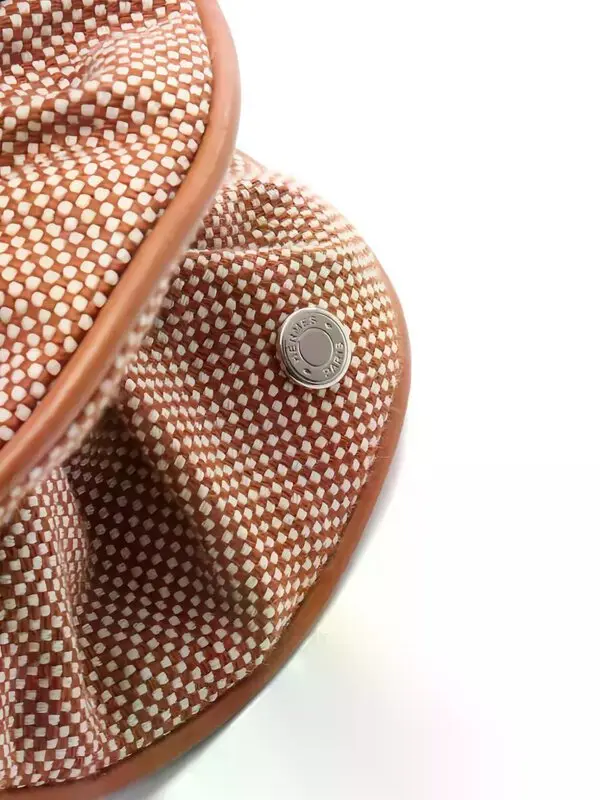 Hermès 2010s Leather-trimmed Scrunchie