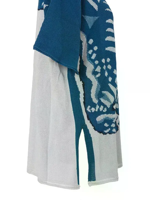 KRIZIA Maglia Intarsia Knit V-neck T-shirt