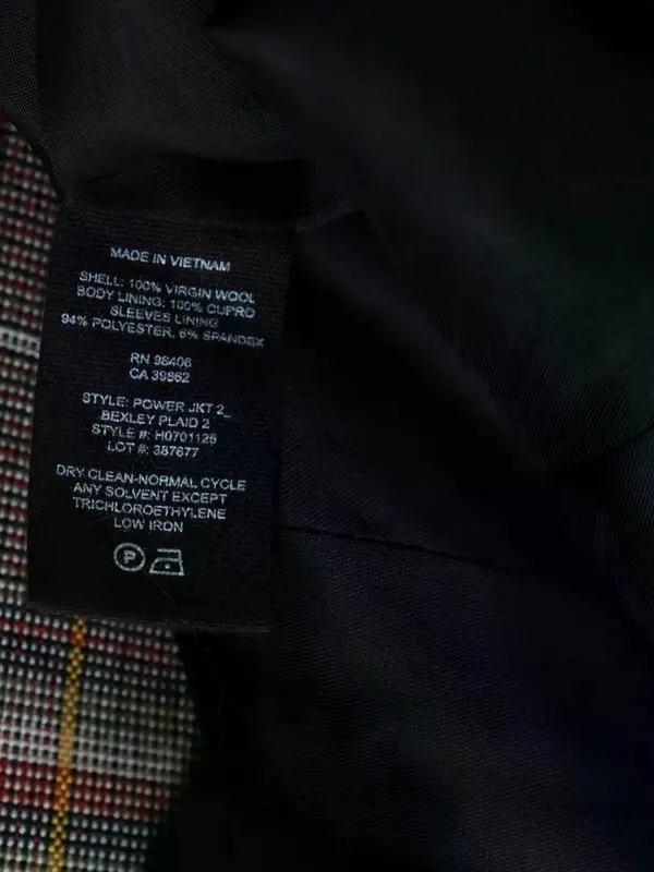 Theory Plaid Single-breasted Blazer