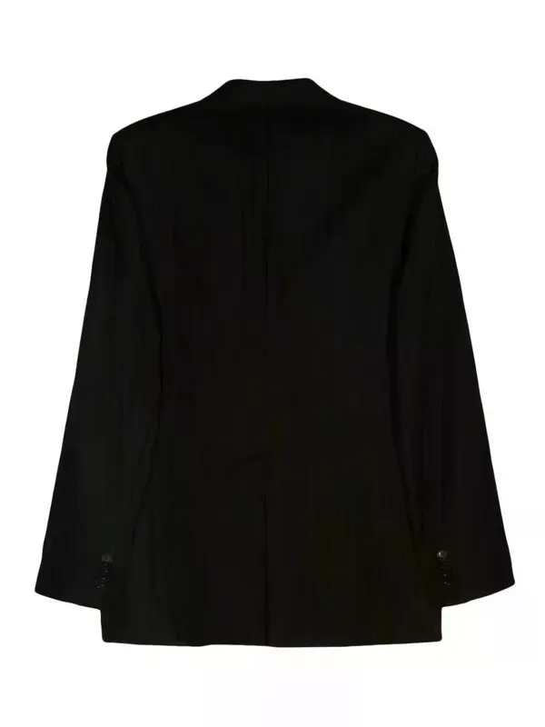 Dolce & Gabbana 2000s Pinstriped Single-breasted Jacket - Black