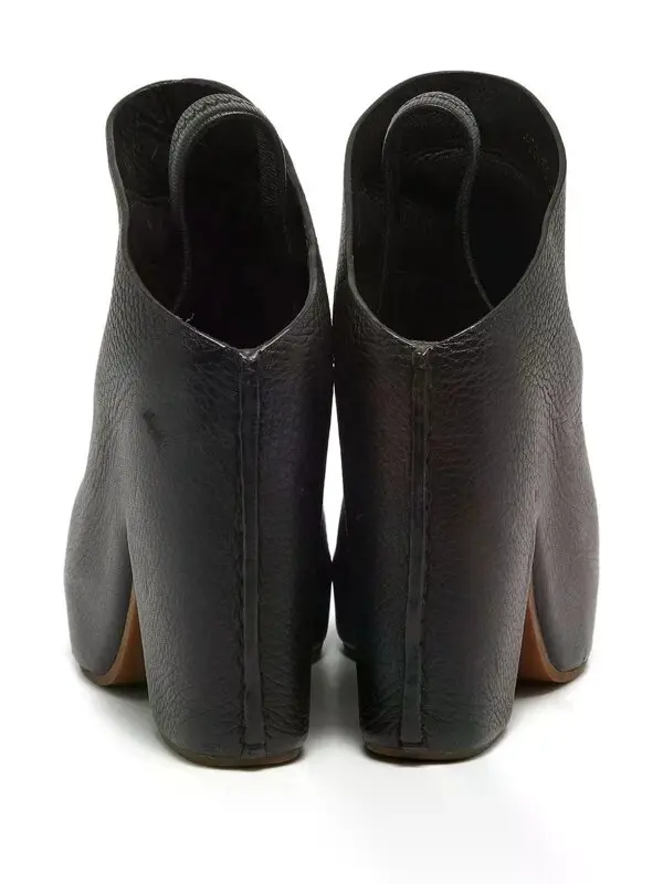 Balenciaga Calf Leather Platform Ankle Boots