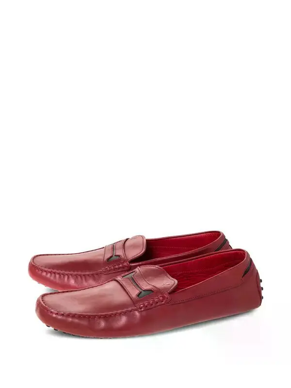 TOD'S Leather Loafers With Gommino Sole