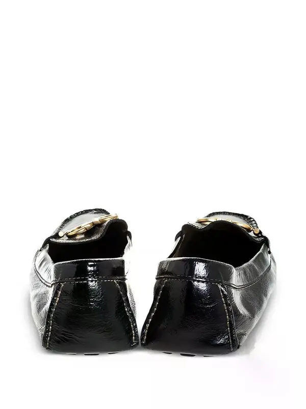 FERRAGAMO Patent Leather Gancini Loafers