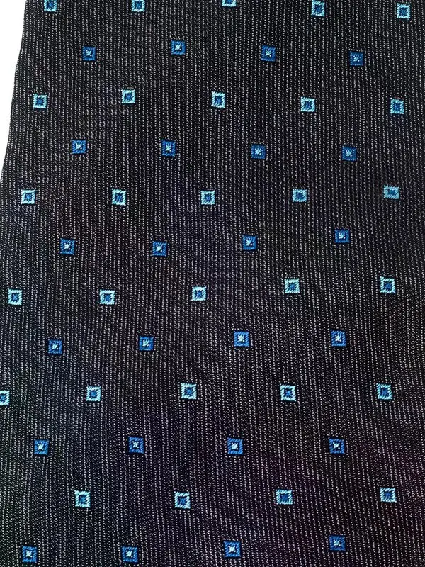 Dunhill Silk Neck Tie With Geometric Pattern