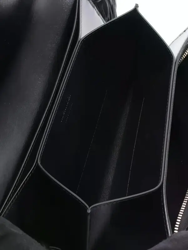 JIL SANDER Leather Shoulder Bag With Tassel Detail
