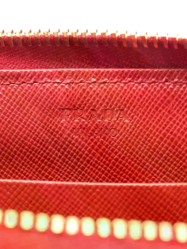 Prada 2000-2025 Saffiano Zip Around Wallet Long Wallets