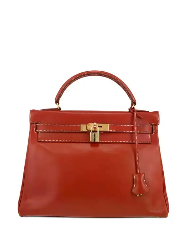 Hermès Kelly 32 Sellier Two-way Handbag - Red
