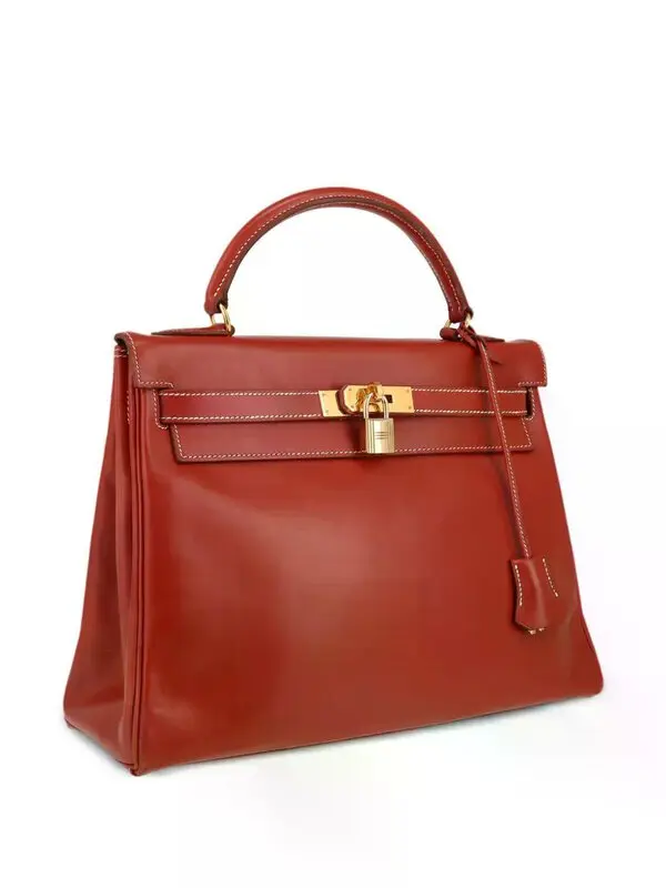 Hermès Kelly 32 Sellier Two-way Handbag - Red