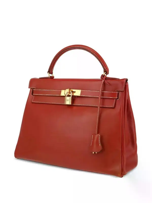 Hermès Kelly 32 Sellier Two-way Handbag - Red