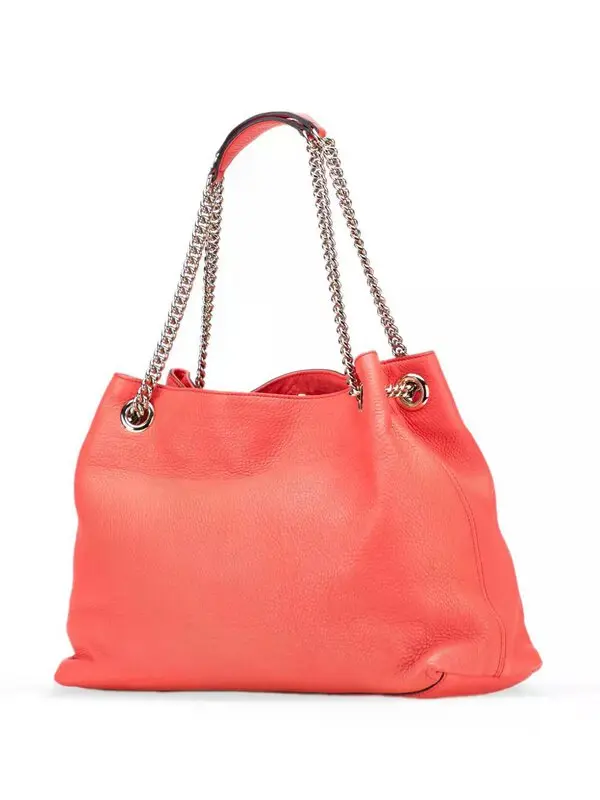 Gucci Medium Leather Soho Chain Tote Bag