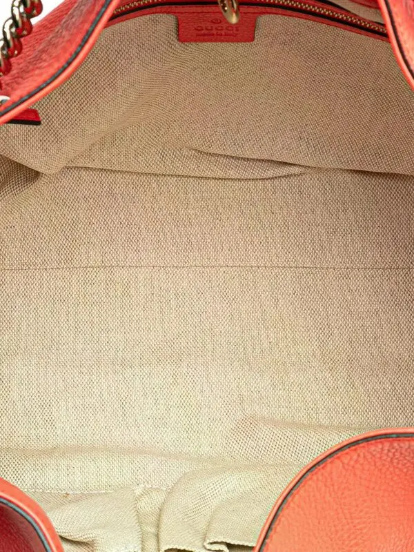 Gucci Medium Leather Soho Chain Tote Bag