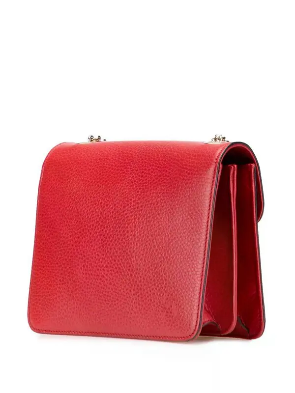 Gucci Calfskin Interlocking G Crossbody Bag - Red