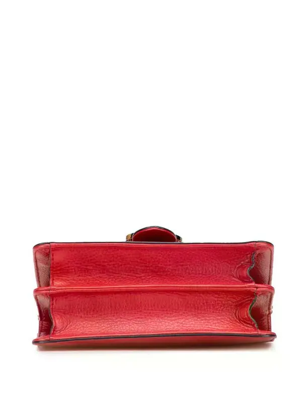 Gucci Calfskin Interlocking G Crossbody Bag - Red